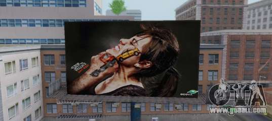 New high-quality advertising on posters for GTA San Andreas