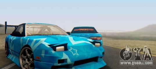 Nissan 240SX Blue Star for GTA San Andreas