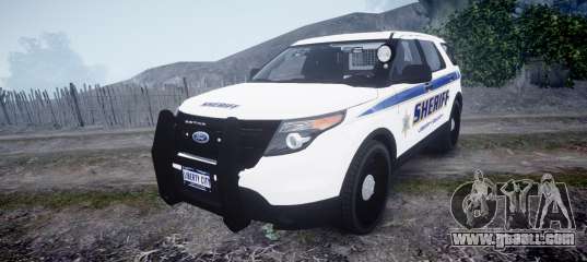 Ford Explorer Police Interceptor [ELS] slicktop for GTA 4