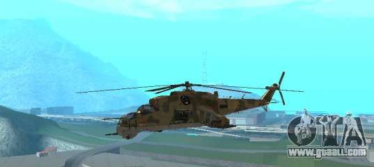 An Mi-24 At The Crocodile for GTA San Andreas