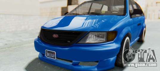 GTA 5 Vapid Minivan Custom for GTA San Andreas