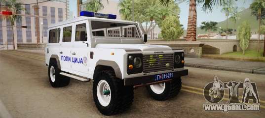 Land Rover Defender 110 Police for GTA San Andreas