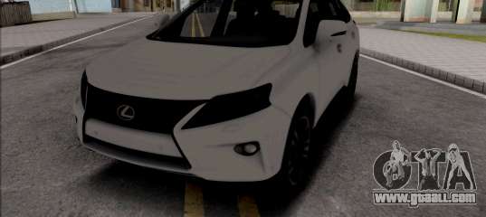 Lexus RX350 2014 for GTA San Andreas
