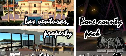 Las venturas, Bone county property pack for GTA San Andreas