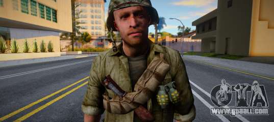 American Soldier from CoD WaW v7 for GTA San Andreas