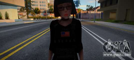 Girl in body armor for GTA San Andreas