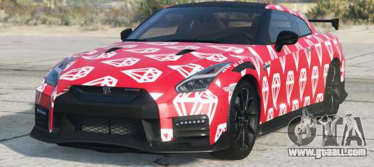 Nissan GT-R Nismo Crayola Red for GTA 5