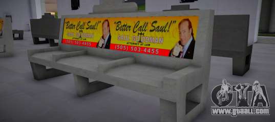 Better Call Saul Stone Bench for GTA San Andreas