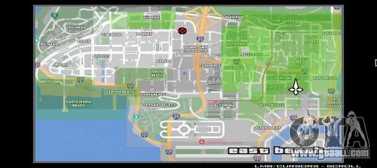 Street and district names for any SA map (512) for GTA San Andreas