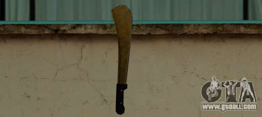 Machete HQ Gold for GTA Vice City