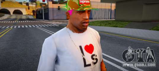 Snapback Supreme Camo for GTA San Andreas