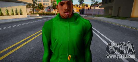 CJ HD Aleatorio En Ropas Verdes for GTA San Andreas
