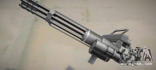 Retextured Minigun v4 for GTA San Andreas