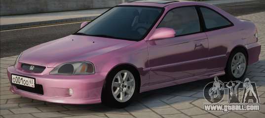 Honda Civic Sedan Pink for GTA San Andreas