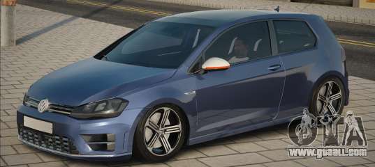 Volkswagen Golf R Blue for GTA San Andreas