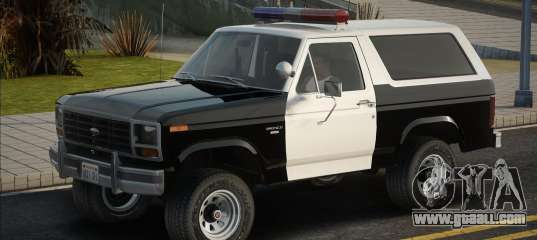 Ford Bronco Police 1982 V1.1 for GTA San Andreas