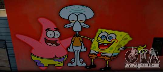 Spongebob Wall 2 for GTA San Andreas
