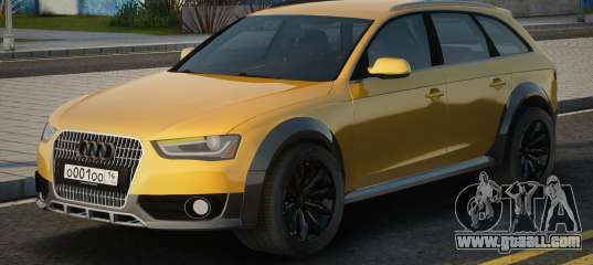Audi A4 Allroad Quattro Yellow for GTA San Andreas