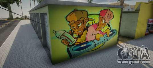 Wall of Graffiti for GTA San Andreas