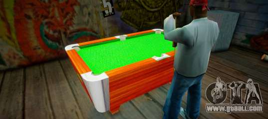Billiard table for GTA San Andreas
