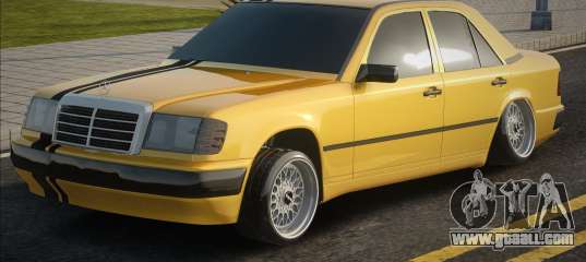 Mercedes-Benz W124 Yellow for GTA San Andreas