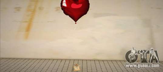 A heart ball instead of a bat for GTA San Andreas