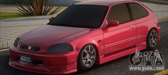 Honda Civic Red for GTA San Andreas